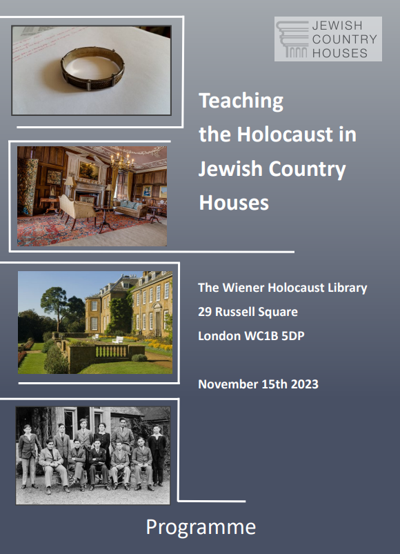 Teaching the Holocaust in Jewish Country Houses (November, 2024) | JCH ...